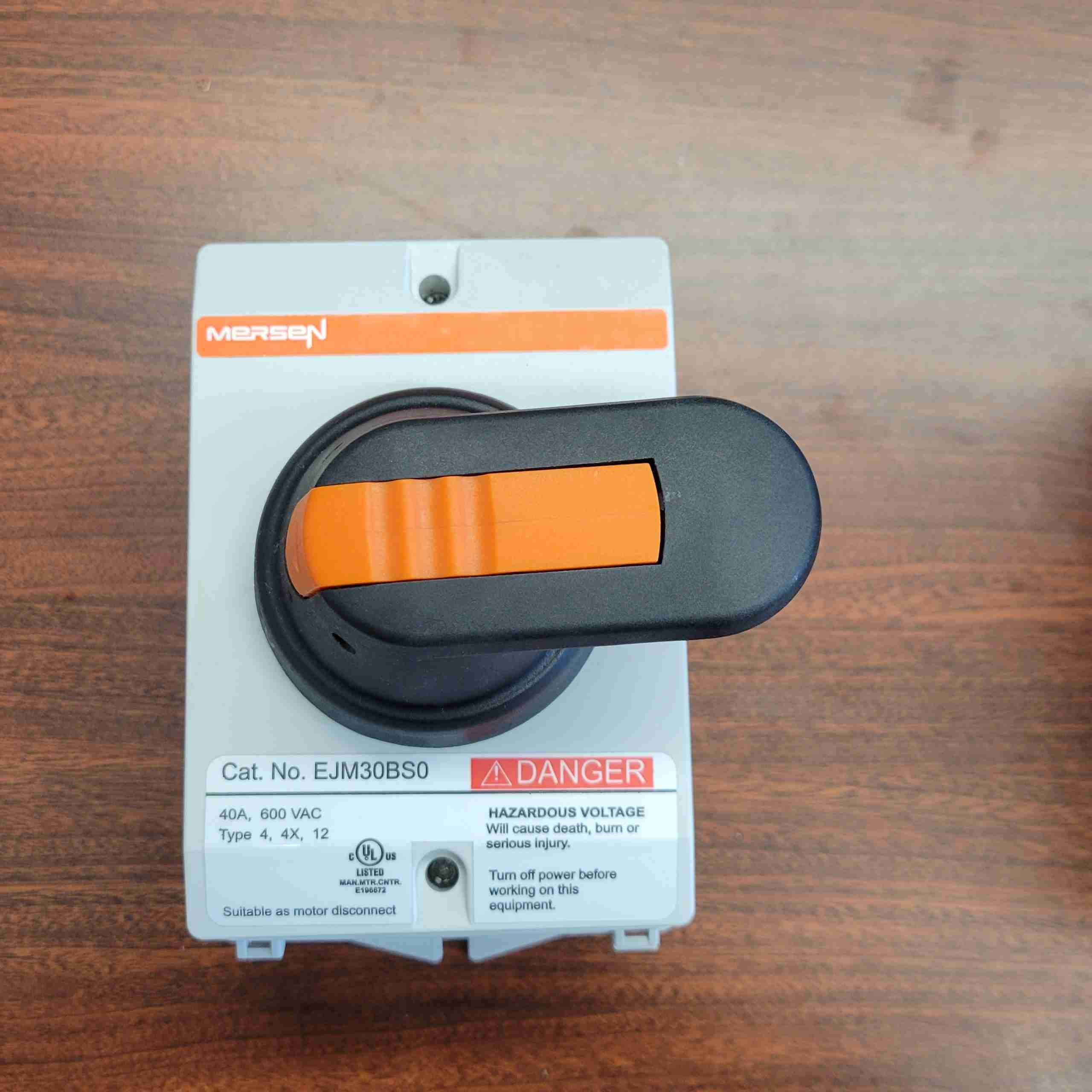 EJM30BSO 600V 30AMP NON-FUSIBLE DISCONNECT SWITCH - Alberta Breaker ...